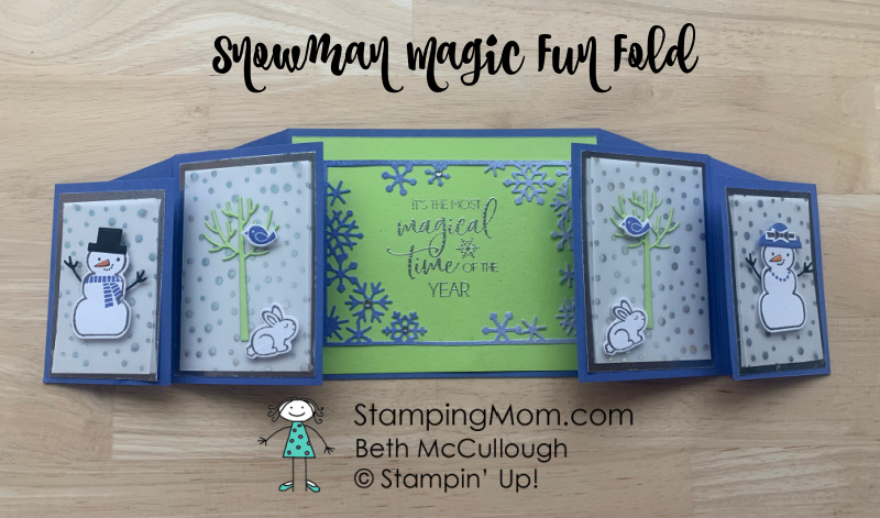 Snowman Magic Fun Fold – Stamping Mom